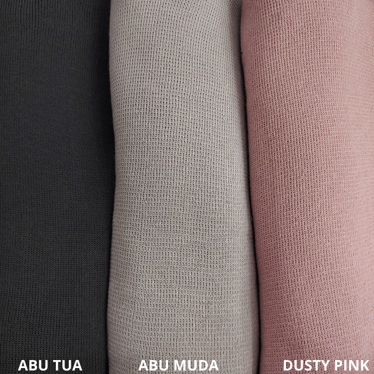 Jual Kain RIB PE polos panjang 50-100cm aksesoris fashion jaket sweater ...