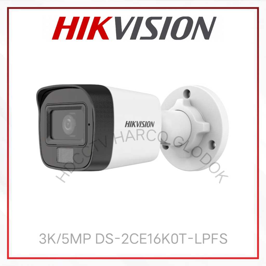 Jual Camera CCTV Outdoor HIKVISION 5MP AUDIO DS-2CE16K0T-LPFS Infrared | Shopee Indonesia
