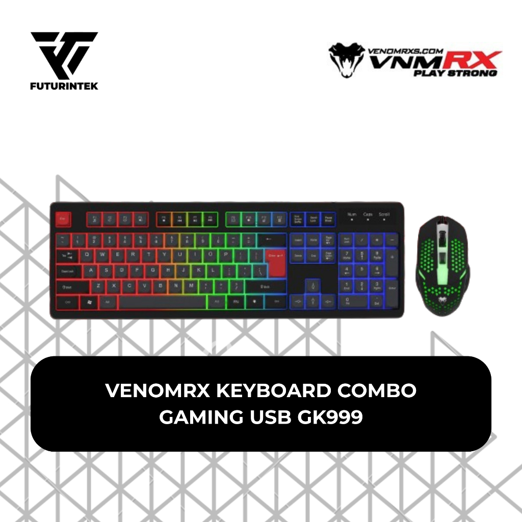 Jual VENOMRX Keyboard Combo Gaming USB GK999 | Shopee Indonesia