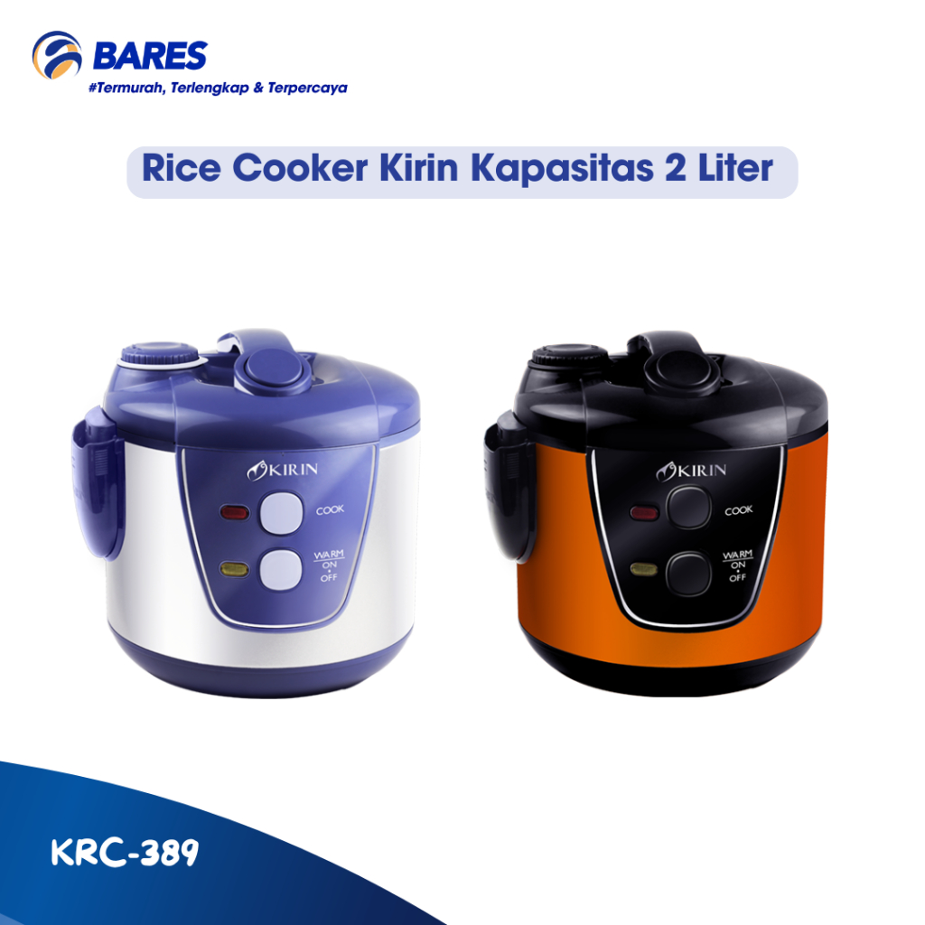 Jual Kirin Rice Cooker 2 Liter KRC-389 Penanak Nasi Stainless | Shopee Indonesia