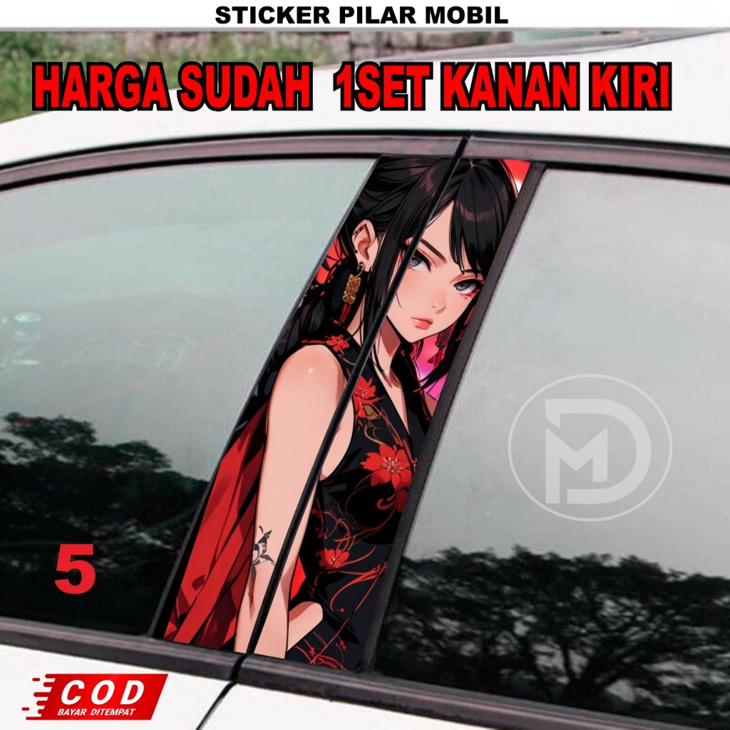 Jual STICKER VINYL PELINDUNG PILAR MOBIL UNIVERSAL SATU SET KANAN DAN ...