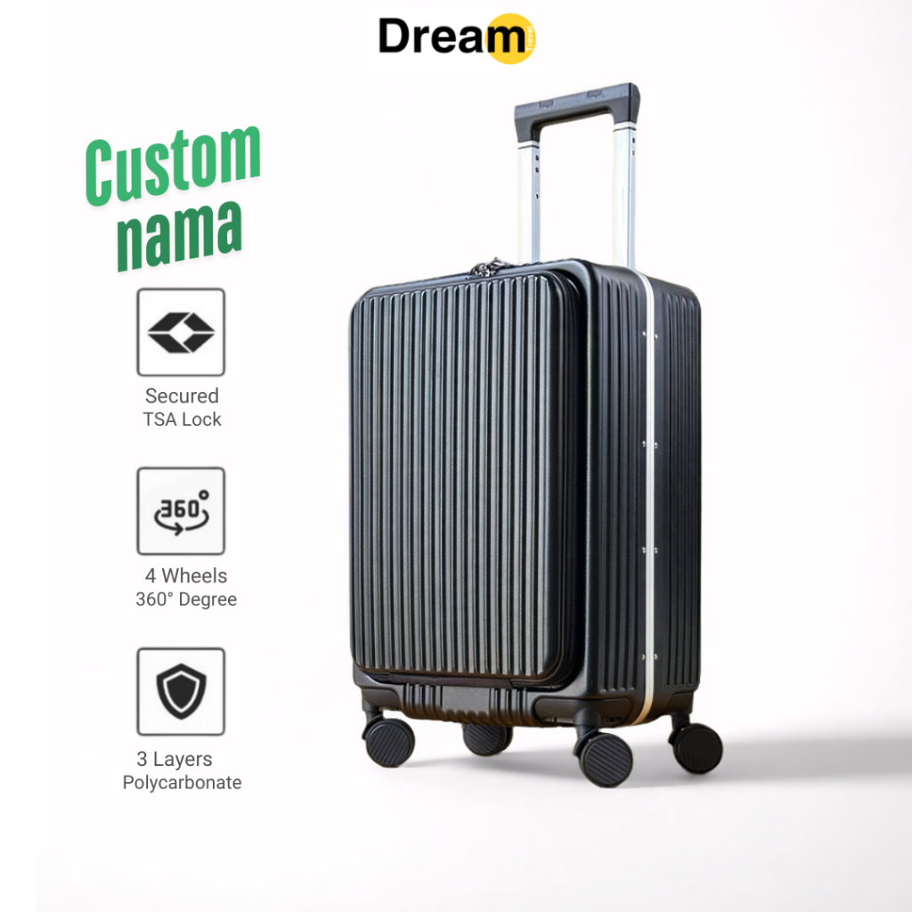 Jual Dream Koper 20 inch 24 inch Custom Nama TSA Lock Roda 360 ...