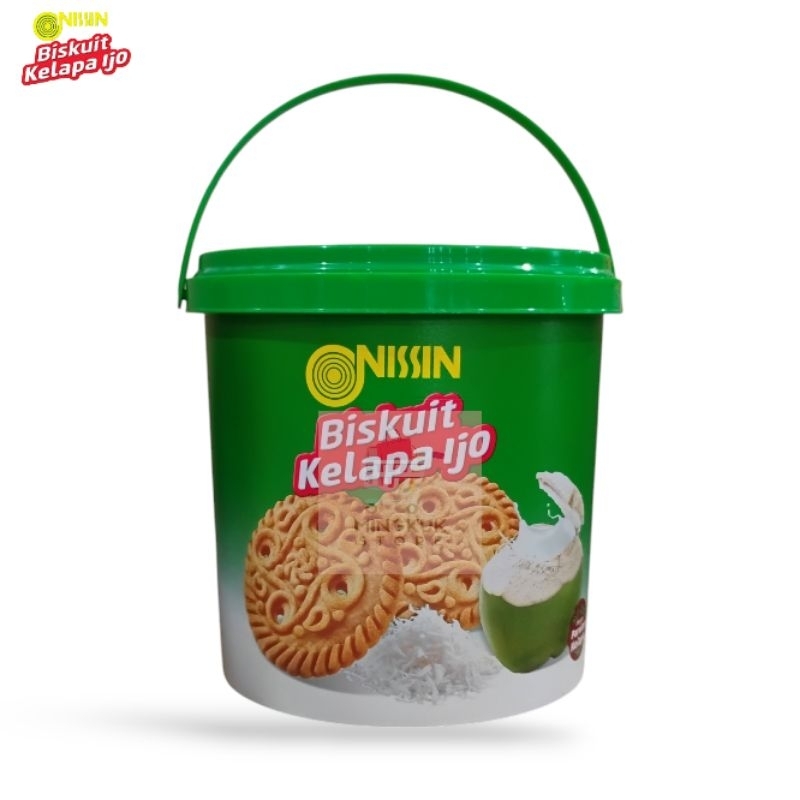 Jual Nissin Biscuit Kelapa Ijo 350gr Ember | Shopee Indonesia