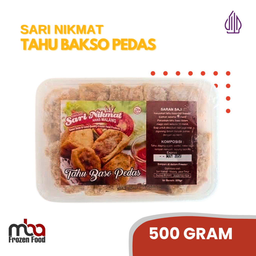 Jual Sari Nikmat Tahu Bakso Pedas 10 pcs 500 gr /Bakso /Baksosapi ...
