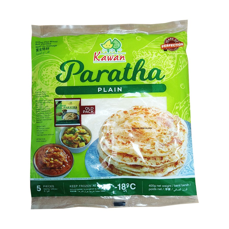 Jual KAWAN PLAIN PARATHA 5'S 400 G | Shopee Indonesia