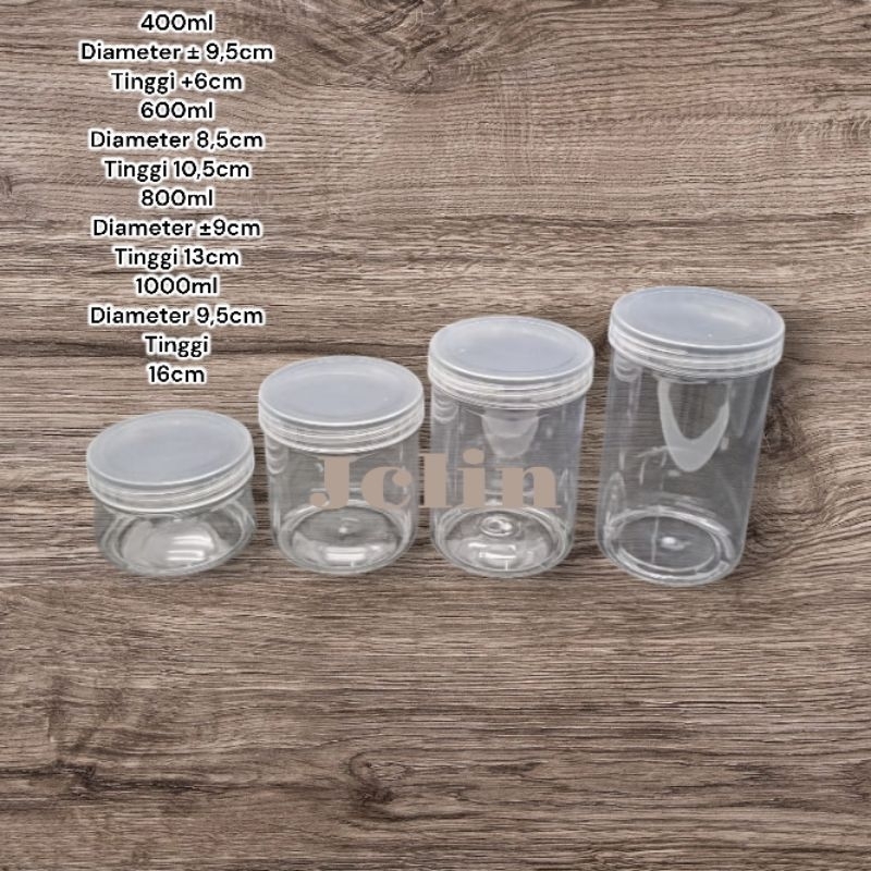 Jual Toples JAR Tabung 400ml 600ml 800ml 1000ml / Toples Tabung / Toples Kue Kering | Shopee ...