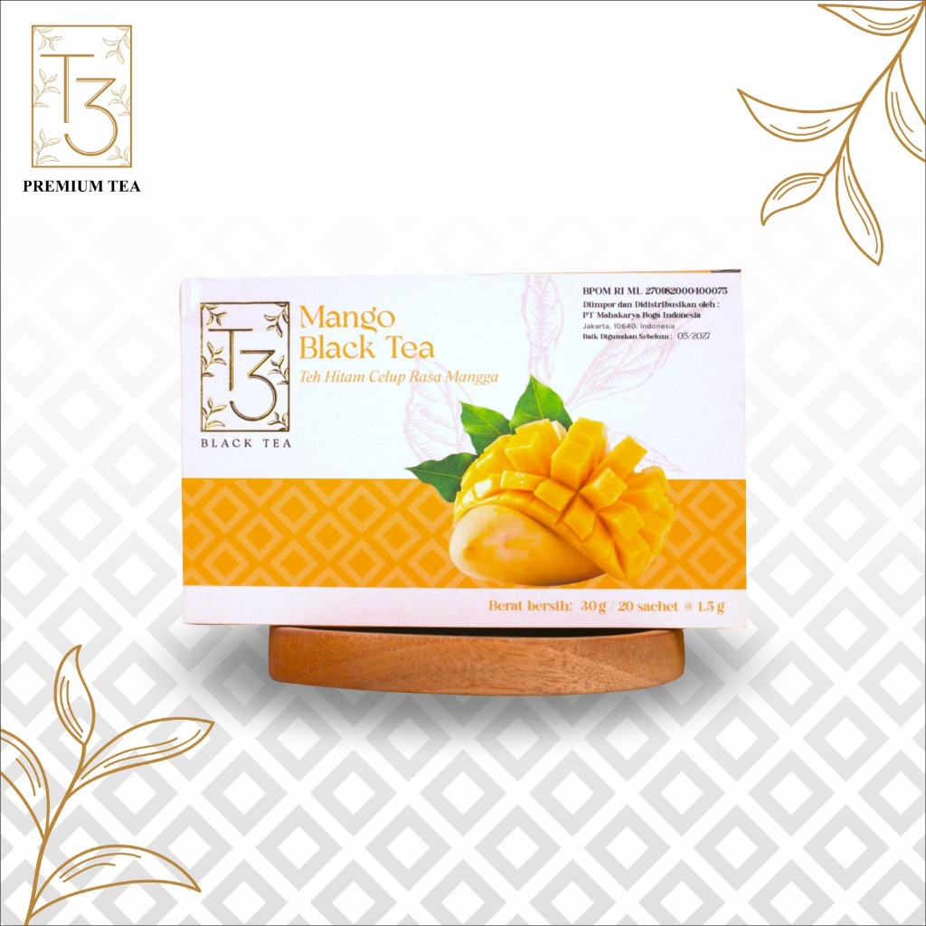 Jual T3 Teh Hitam Celup Rasa Mangga (Mango Black Tea) - Menyegarkan ...
