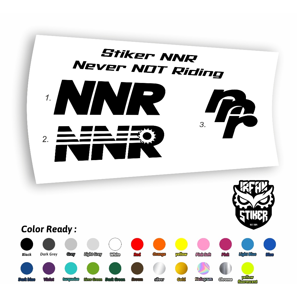 Jual Stiker Decal NNR Never Not Riding | Shopee Indonesia