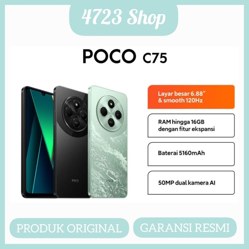 Jual POCO C75 6/128 | Shopee Indonesia