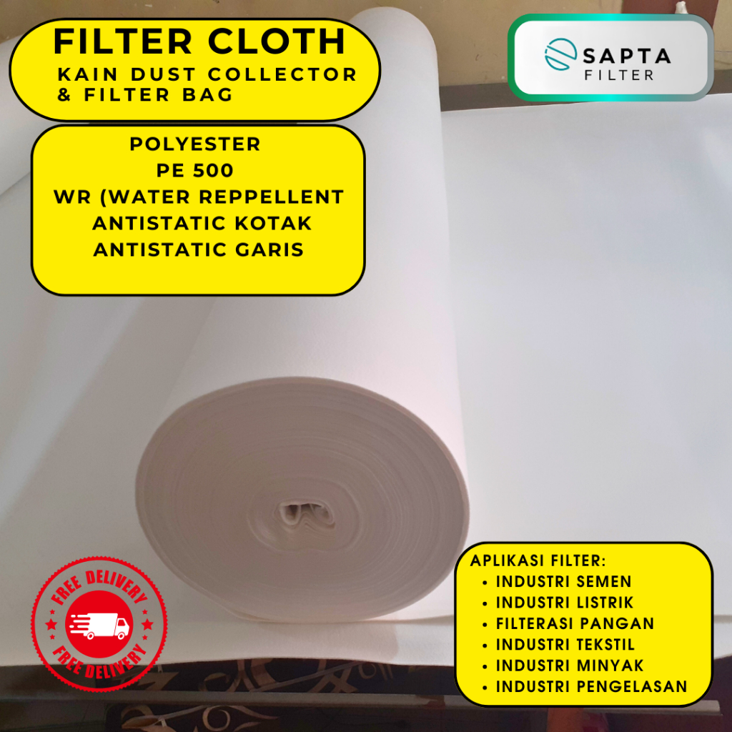 Jual Kain Filter Dust Collector / Saringan Udara / Air Filter Cloth ...
