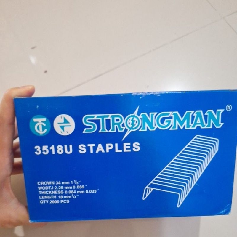 Jual isi staples strongman 3518 | Shopee Indonesia