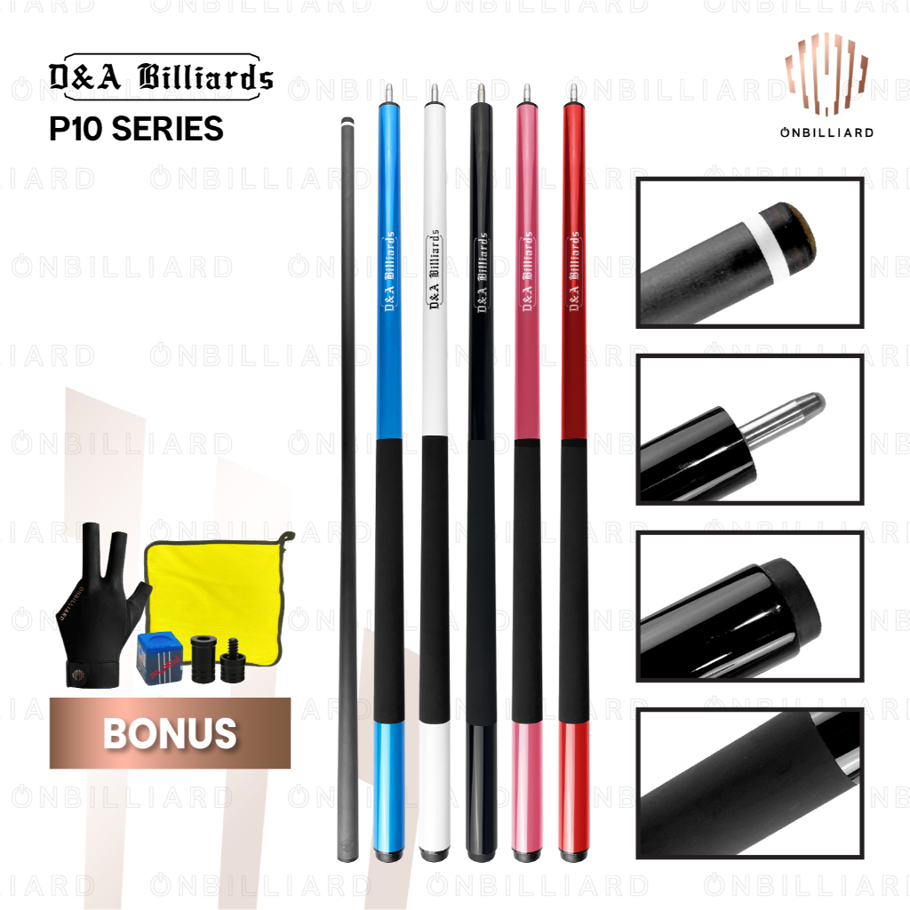 Jual D&A P10 Series Cue Stick Play Billiard Original Pool Low ...