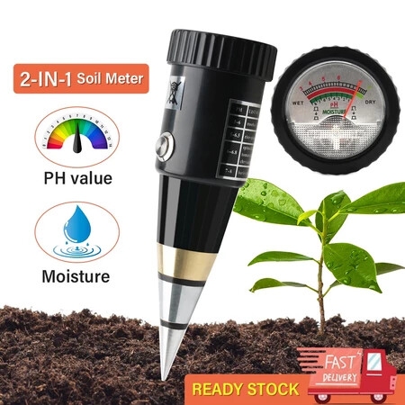 Jual Soil pH Moisture Meter Tester Hygrometer Portable Soil Moisture ...