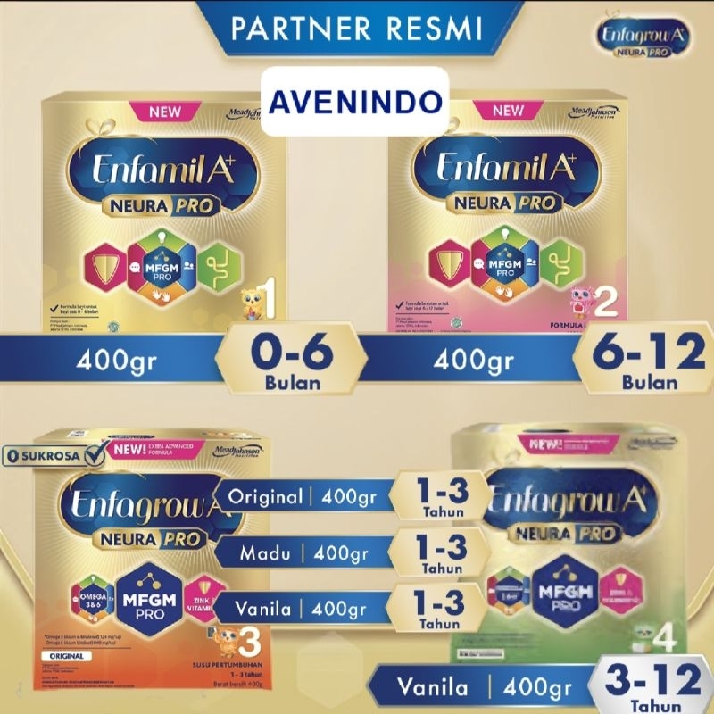 Jual enfamil enfagrow 1 2 3 4 400gram 400 gr susu formula tinggi DHA ...