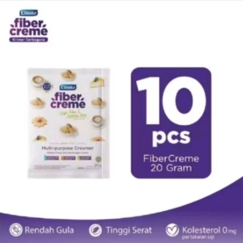 Jual Ellenka Fiber Creme Krimer Bubuk Serbaguna 20gr (10pcs) | Shopee ...