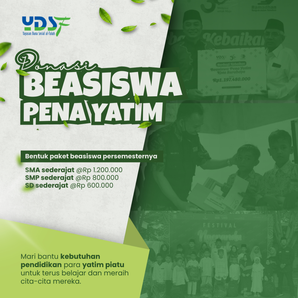 Jual YDSF Donasi Beasiswa Pena Yatim, Dukung Masa Depan Cerah Para Anak ...
