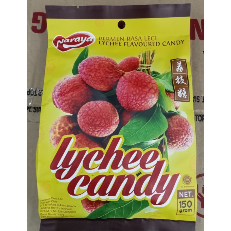 Jual Naraya Lychee Flavoured Candy. Permen Rasa Leci 150g | Shopee ...