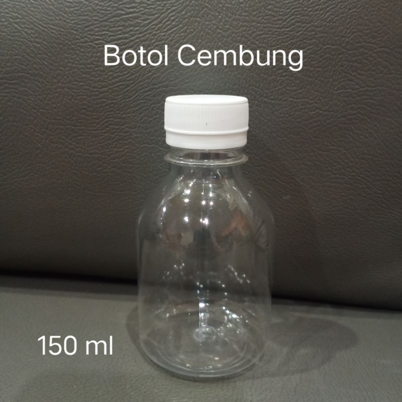Jual BOTOL PLASTIK CEMBUNG GEMOY TUTUP PUTIH 150ml BOTOL JUS KOPI READY ...