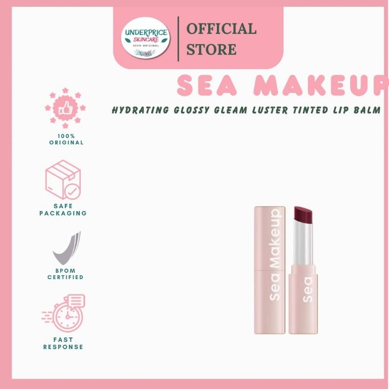 Jual SEA MAKEUP GLEAM Luster Tinted Lip Balm | Shopee Indonesia