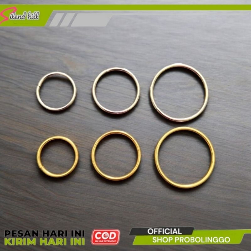 Jual Ring O Ring Bulat Tas Ketebalan 2mm( tipis ) Lebar Dalam 2cm, 2 ...