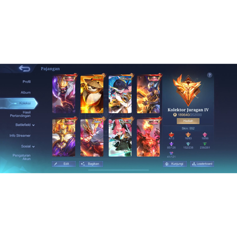 Jual akun ML sultan | Shopee Indonesia