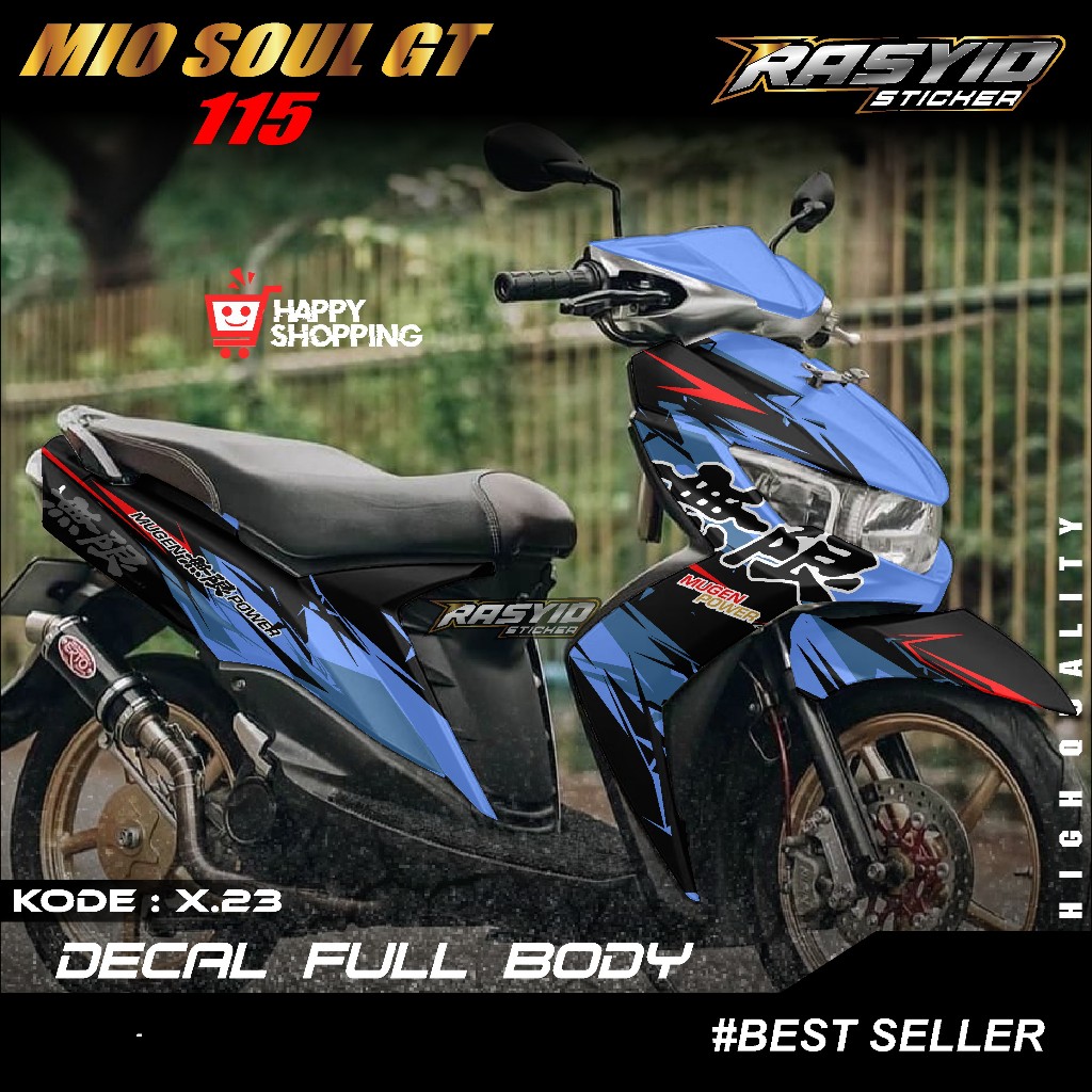 Jual COD Sticker Decal Full Body Yamaha Mio Soul GT 115 Tahun 2012 2013 ...