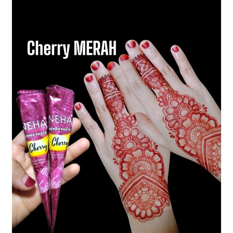 Jual Henna merah Cherry merek NEHA 1pcs | Shopee Indonesia