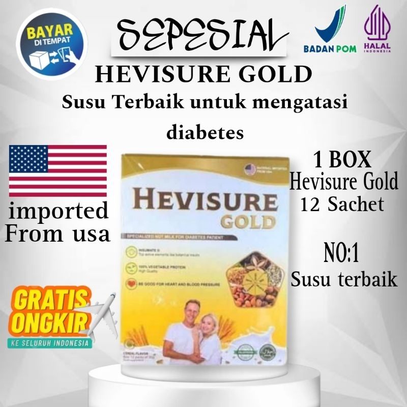 Jual HEVISURE GOLD MILK SUSU OBAT DIABETES KENCING MANIS INSULIN ...