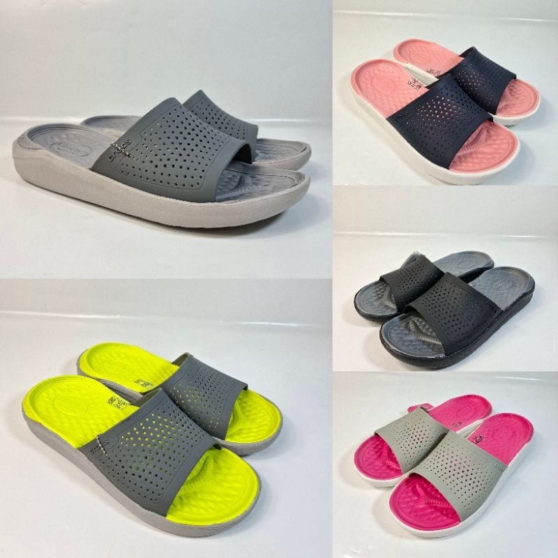 Jual Sandal Crocs Unisex / Crocs Literide Slide / Crocs Unisex / Sandal Slide | Shopee Indonesia
