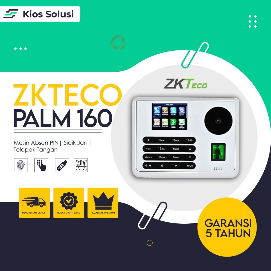 Jual Mesin Absensi Telapak Tangan (PALM) | Fingerprint | Mesin Absen ...