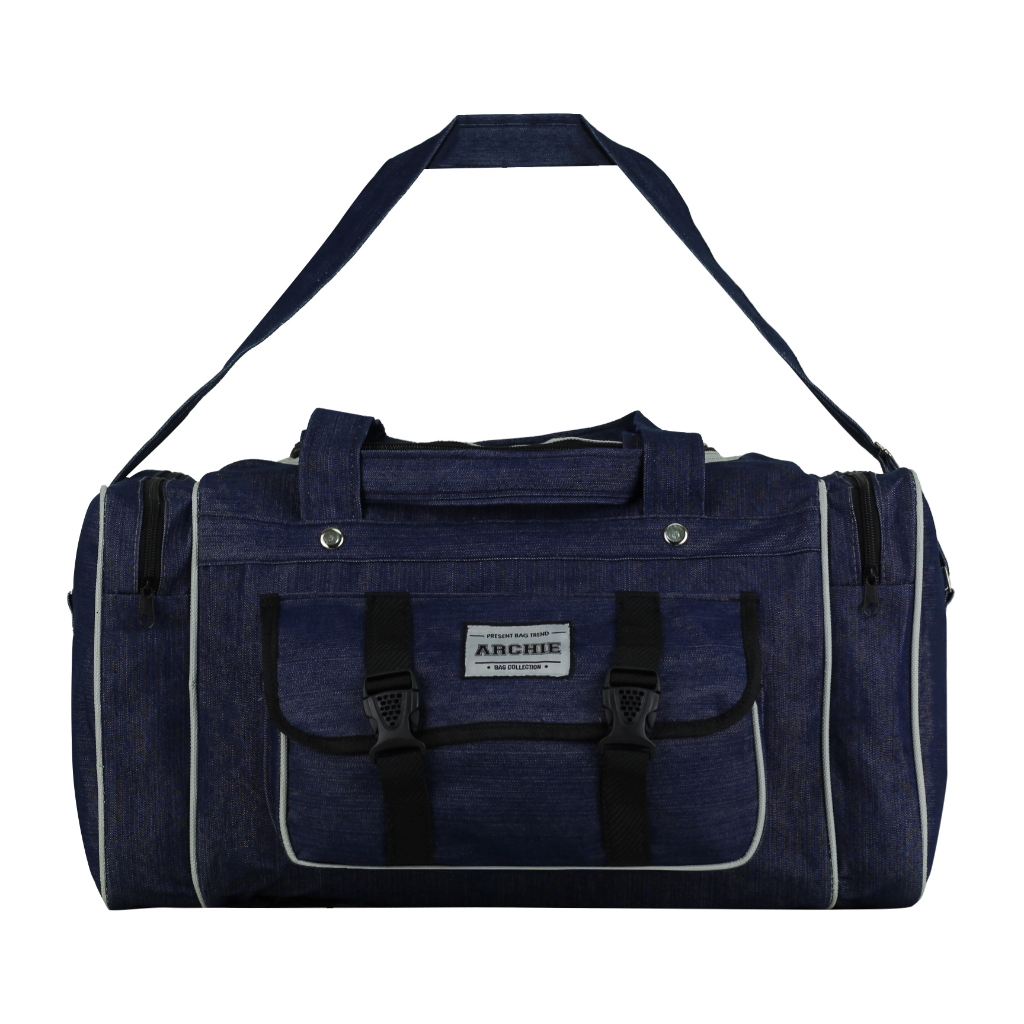 Jual New Produk !!! Tas Travel Jeans Archie Bahan Denim Premium ...