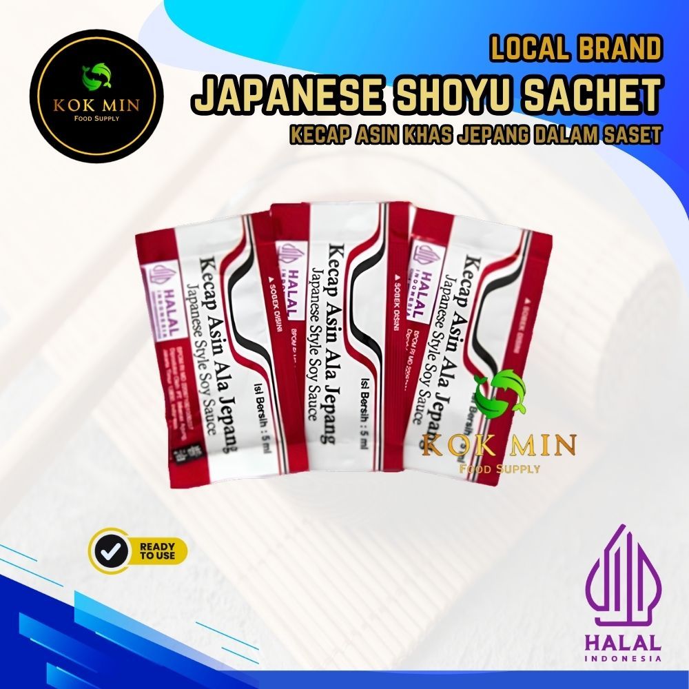 Jual Japanese Shoyu Sachet / Kecap Asin Jepang Sachet / Japanese Soy ...