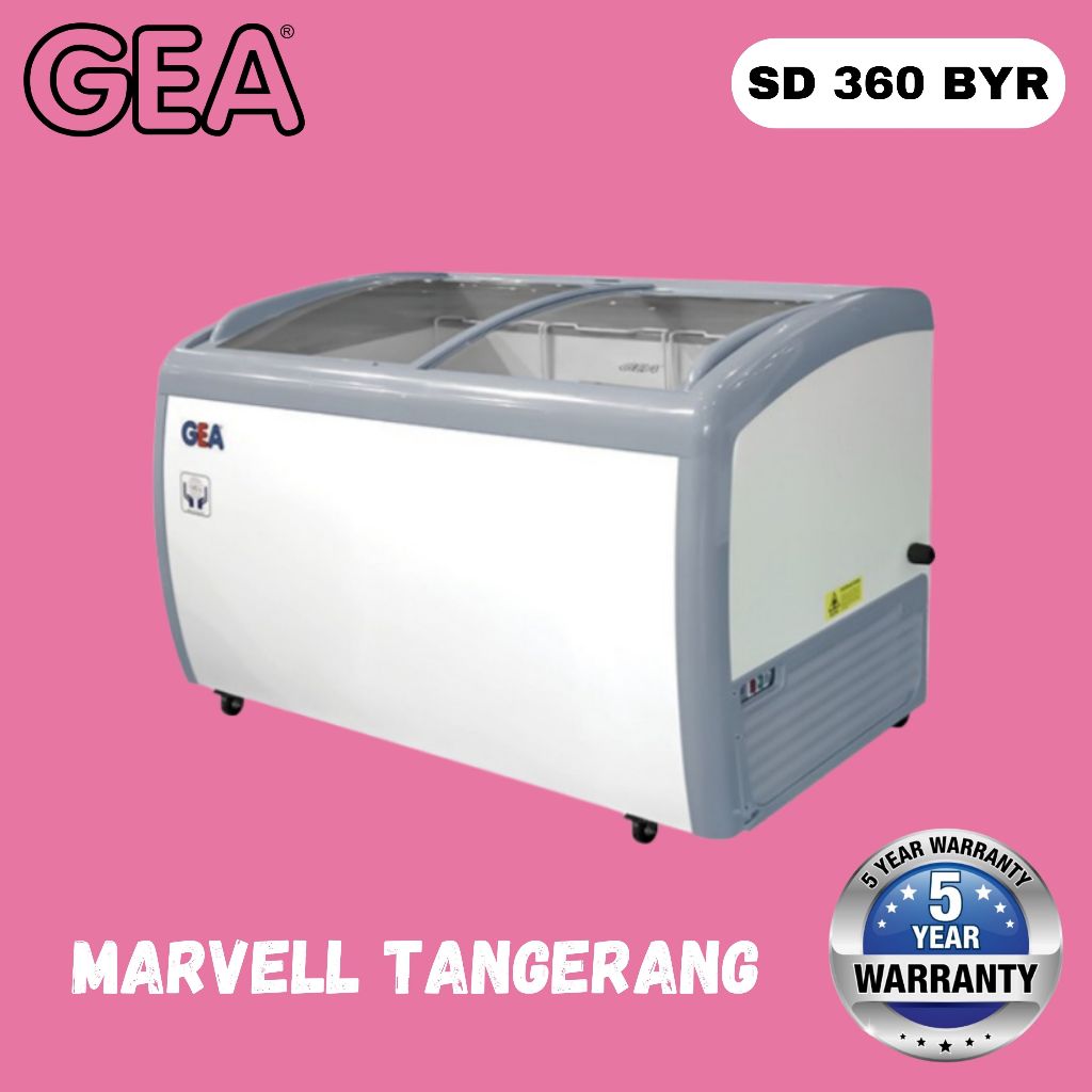 Jual Freezer Sliding Curve Glass GEA SD 360 BY Freezer Es Krim Original | Shopee Indonesia