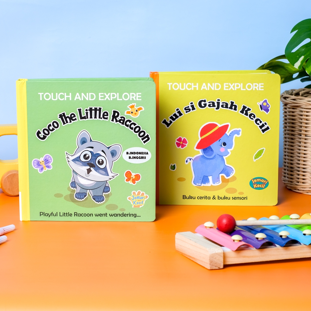 Jual Sensory Book Buku Cerita Dengan Tekstur Coco the Little Raccoon ...