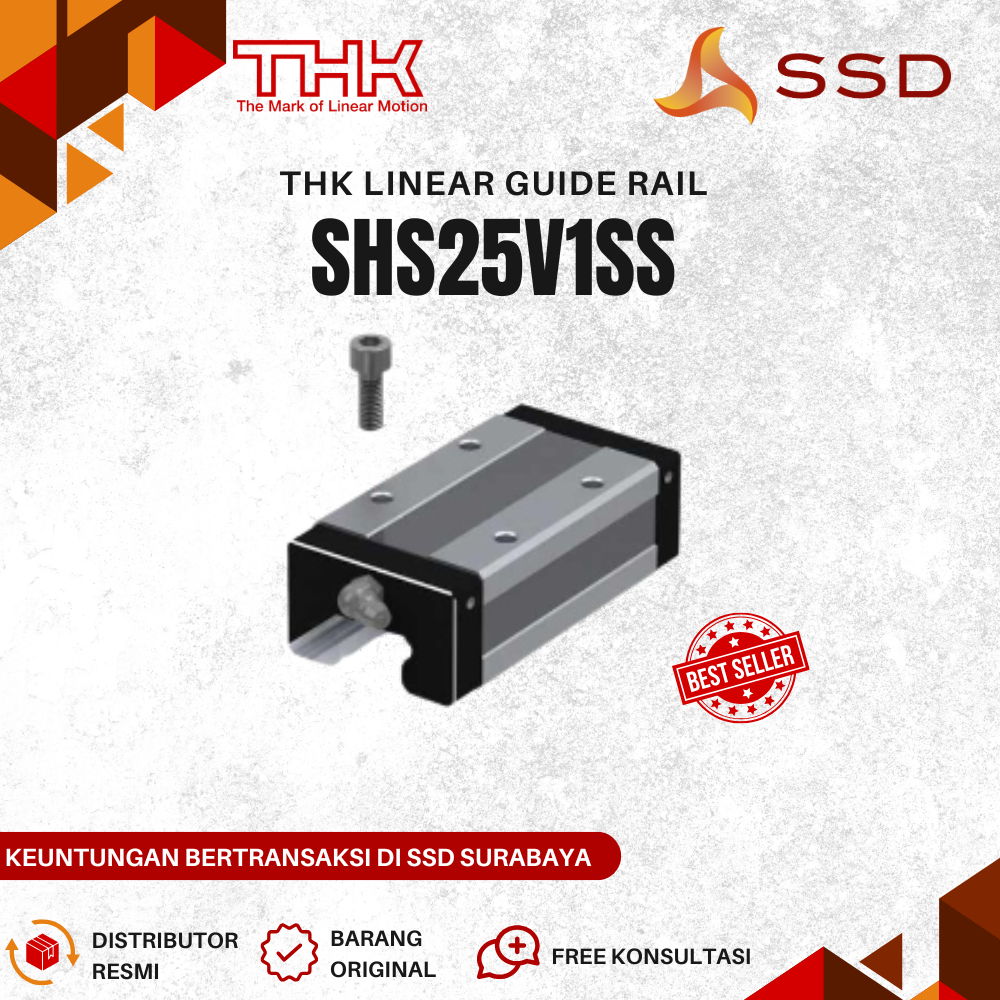 Jual THK SHS25V1SS / SHS25V / SHS25 Linear Guide Block Only | Shopee ...