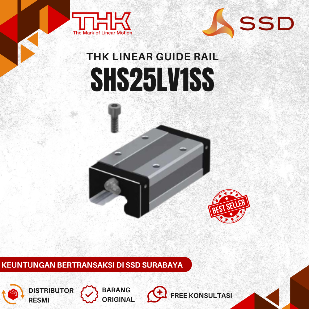 Jual THK SHS25LV1SS / SHS25LV / SHS25 Linear Guide Block Only | Shopee Indonesia