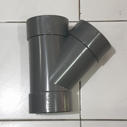 Jual Fitting Pipa Tee Y PVC Lesso 45 D 4" /Pipa Kontruksi Proyek/Hotel ...