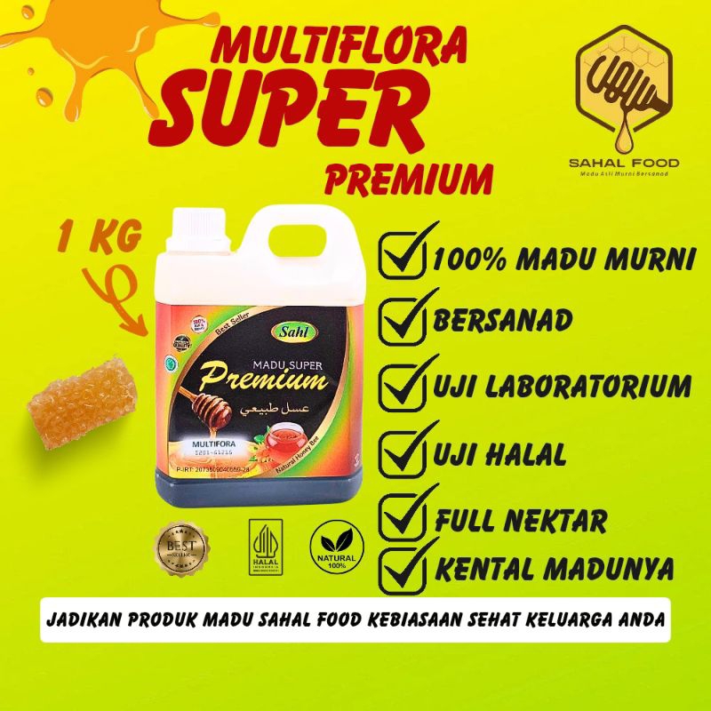 Jual MADU FULL NEKTAR BUNGA MULTIFLORA 100% ASLI&MURNI TANPA CAMPURAN,1 ...