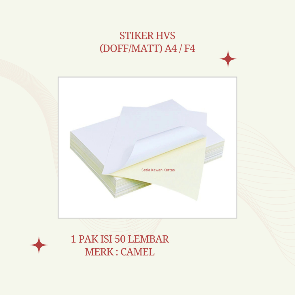 Jual Kertas Stiker - Stiker Label - Kertas Sticker - Kertas Stiker HVS ...