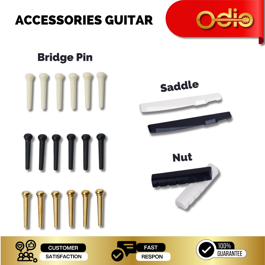 Jual Aksesoris Gitar Akustik Klasik Bridge Pin Gitar / Saddle Gitar ...