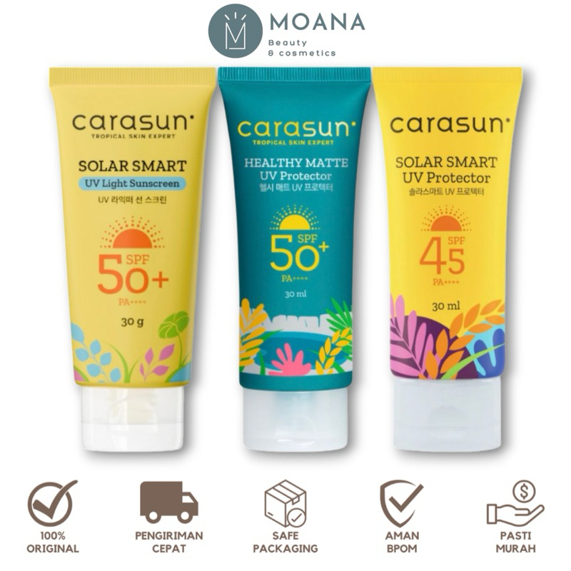 Jual Carasun Solar Smart UV Light Sunscreen SPF 50+ PA++++ & Carasun Solar Smart UV Protector ...
