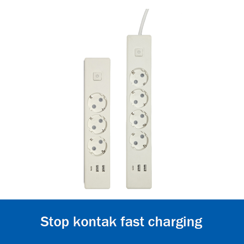 Jual STOP KONTAK FAST CHARGING CHINT 2 USB +1 type-C 1 TOMBOL POWER ON ...