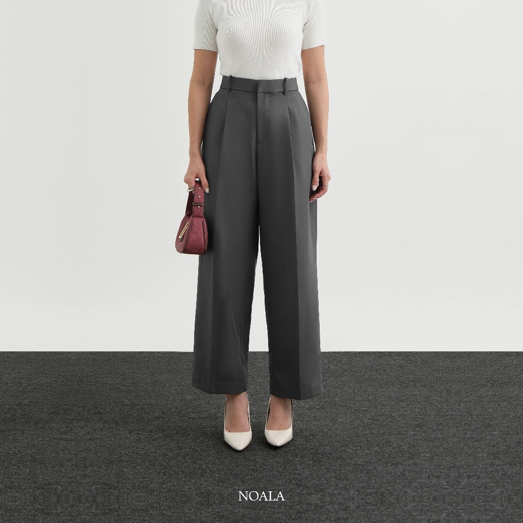 Jual NOALA - Wide Leg Trousers Pants | Celana Kulot Lebar Highwaist ...