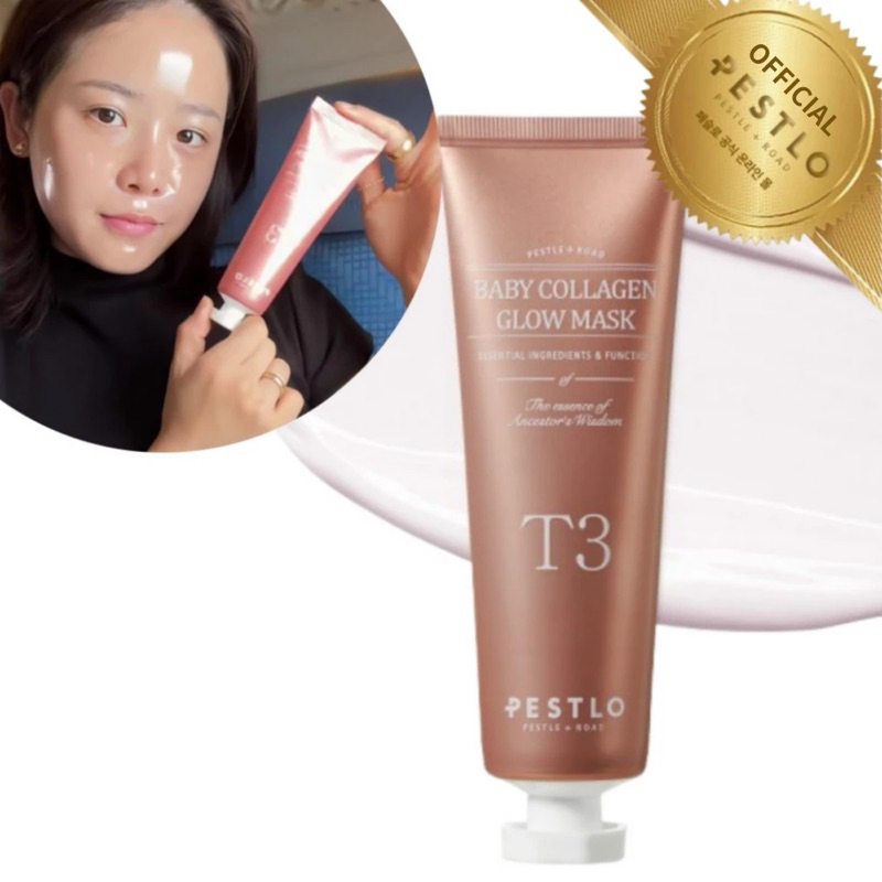 Jual PESTLO T3 baby collagen colagen glow peel-off peel off mask masker ...