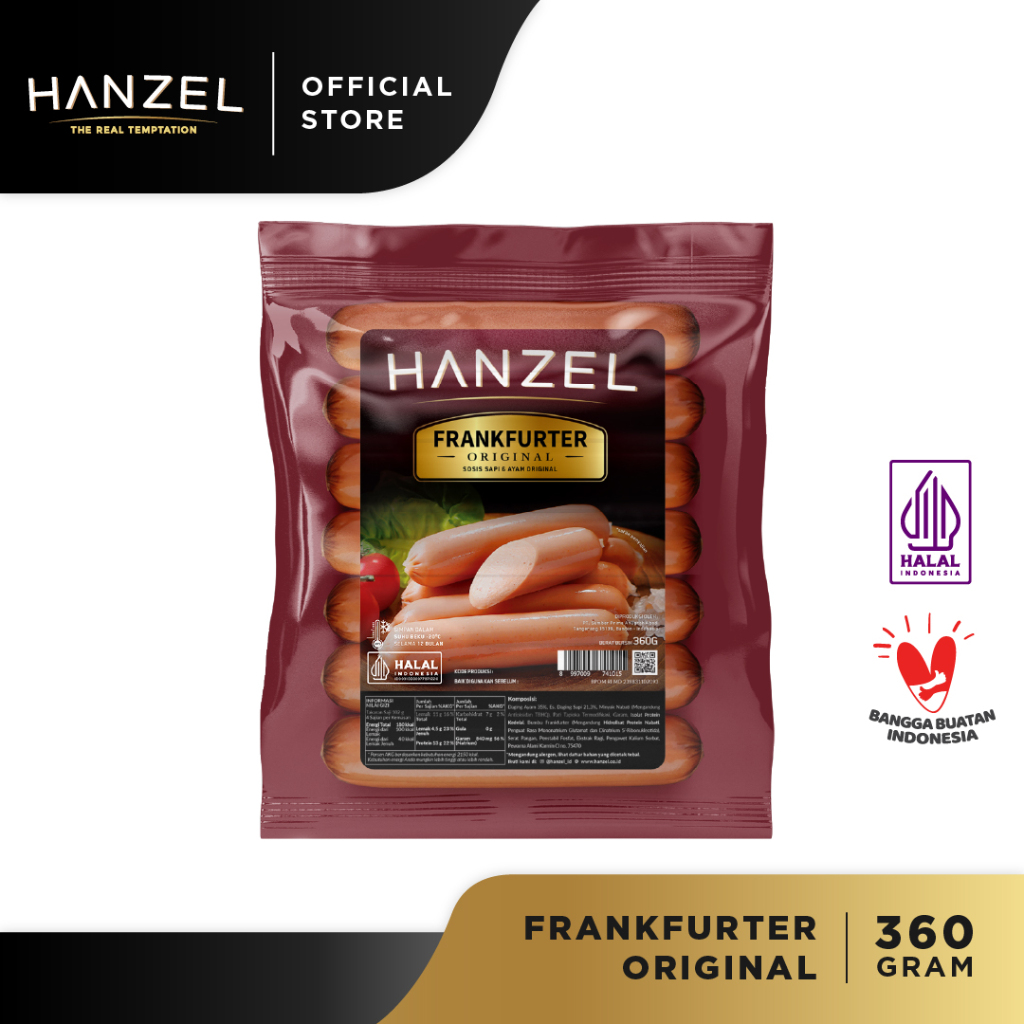 Jual Sosis Hanzel Frankfurter Original 360 gram | Shopee Indonesia