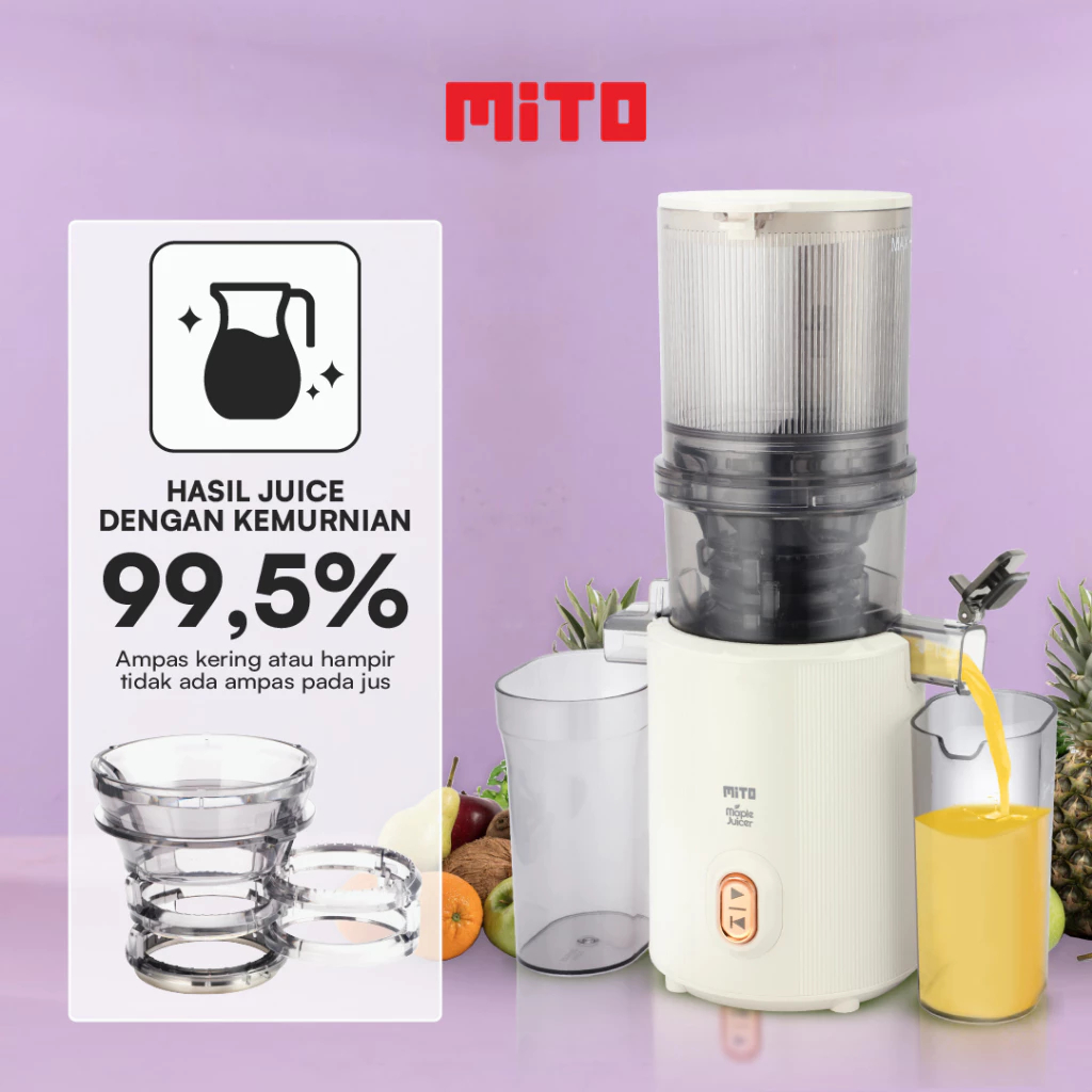 Jual MITO slow Juicer Maple Juice 100 kapasitas 1,5 Liter Mito Slow ...