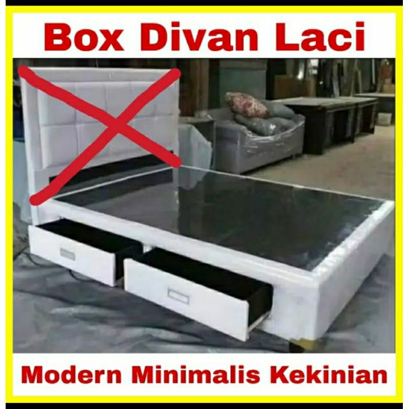 Jual Box Dipan Divan Ranjang Laci Tanpa Sandaran Kasur Tempat Tidur dan ...