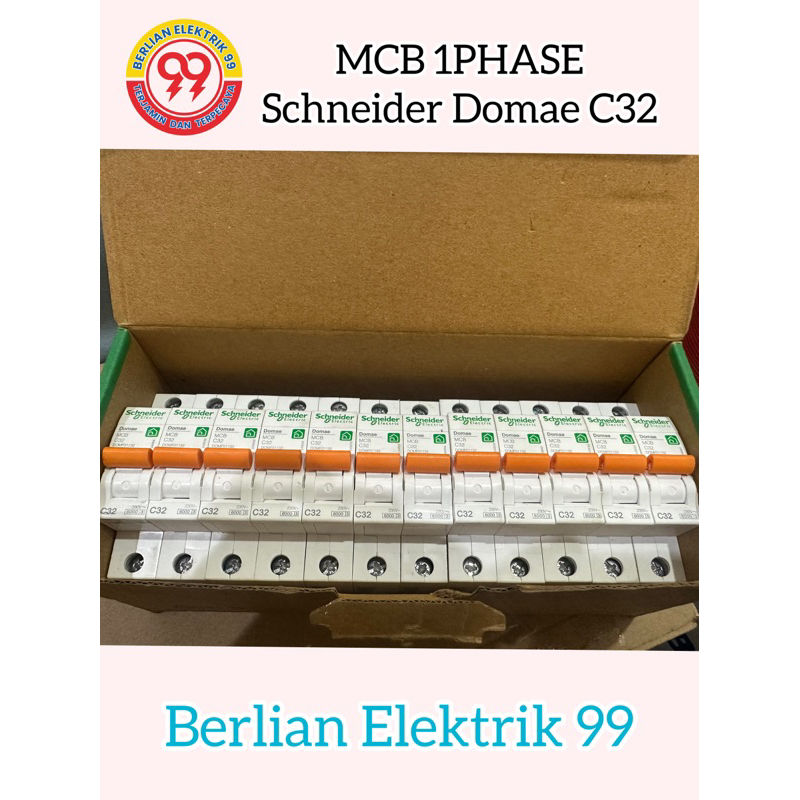 Jual mcb 1 phase schneider domae/MCB 1PHASE SCHNEIDER 32A/C32 | Shopee Indonesia