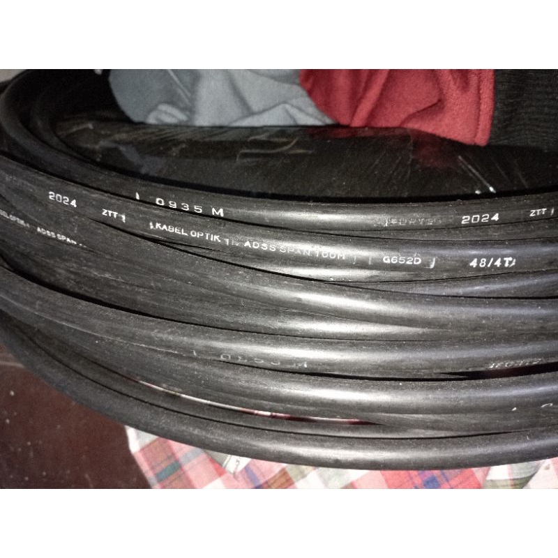 Jual kabel fo adss 48 core hitam polos 4 tube | Shopee Indonesia