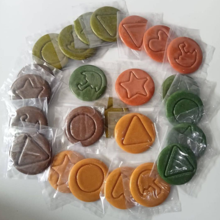 Jual permen viral dalgona candy warna warni aneka rasa isi 10 pcs atau ...
